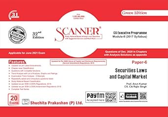 Scanner CS Executive Programme Module-II (2017 Syllabus) Paper - 6 ...
