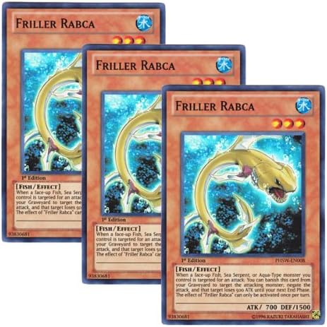 Amazon.co.jp: ★ 3枚セット ★遊戯王 英語版 PHSW-EN008 Friller Rabca キラー・ラブカ (スーパーレア ...