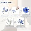 Amazon.com: Lumoslyy Artificial Blue Flowers for Decoration Cosmos ...