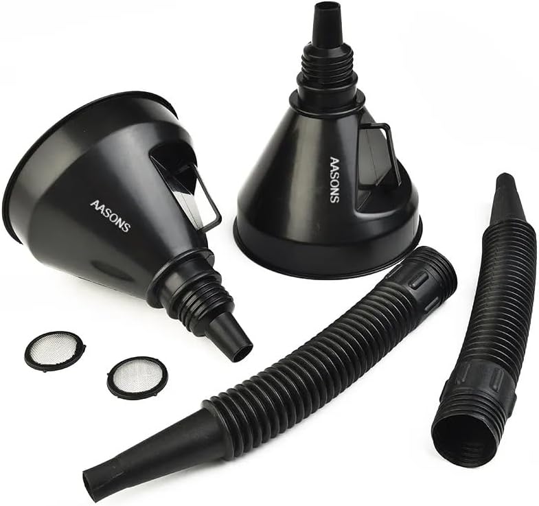 Groz Smart Funnel for Petrol, Diesel, Kerosene | V Shape funnel with ...