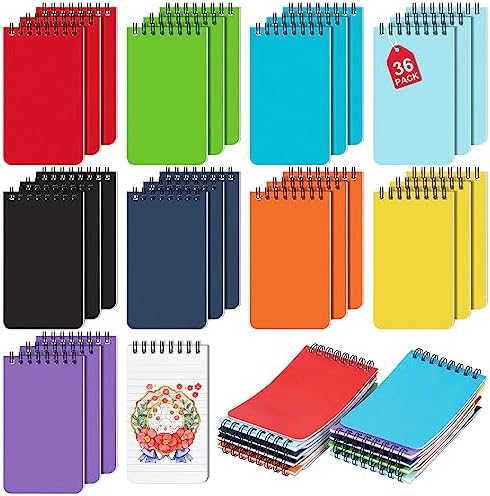 Amazon.com : IKAYAS 36 Pack Memo Pads Pocket Notebook Small Notebook ...