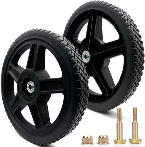 Amazon.com: 12 Inch Lawn Mower Wheels Wheel kits with Bolts & Nuts ...