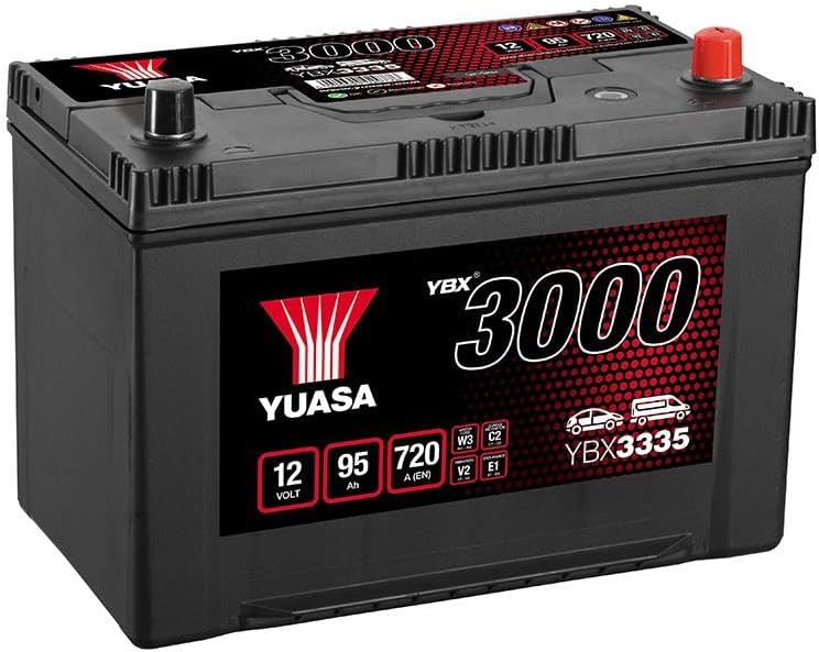 Yuasa YBX3096 12V 76Ah 680CCA Sealed Maintenance Free Car Battery ...