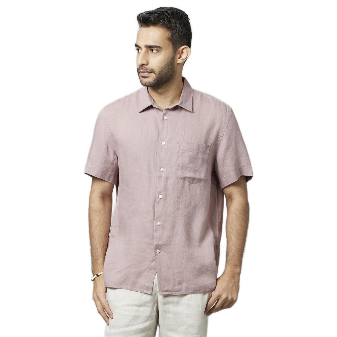 Celio Mens Solid Purple Half Sleeve Shirt : Amazon.in: Clothing ...