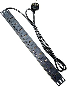XForm PDU 10 WAY - 1U rack-mounted 10-unit 13A Multi Plug PDU Power ...