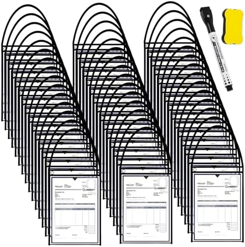 Amazon.com : 50 Pack Job Ticket Holders Shop Ticket Holders Work Order ...