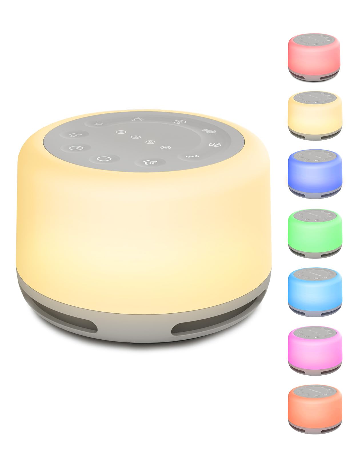 Amazon.com: Vaydeer White Noise Machine Portable Sound Machine Color ...