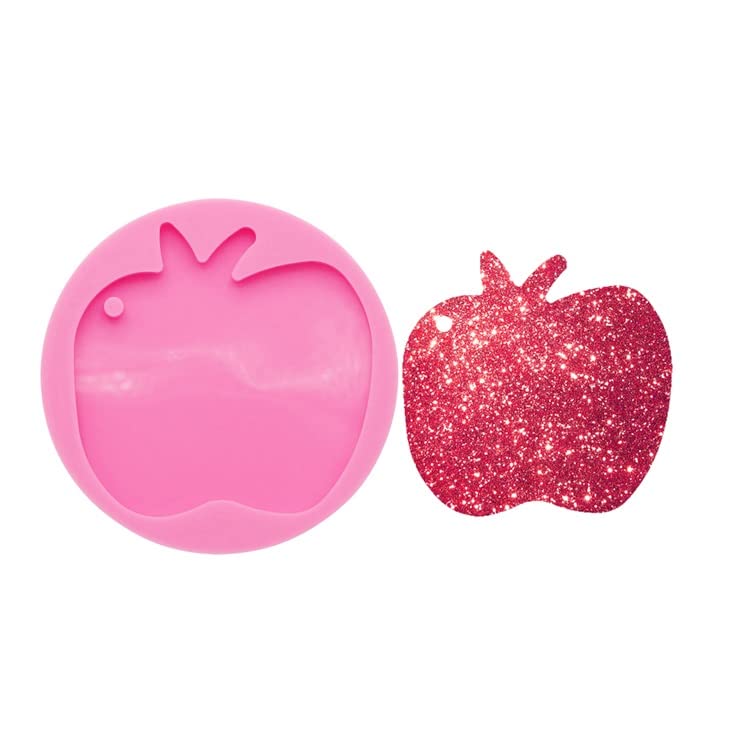 Amazon.com: Apple Keychain Mold,Apple Shape Silicone Mold,Apple Mold ...