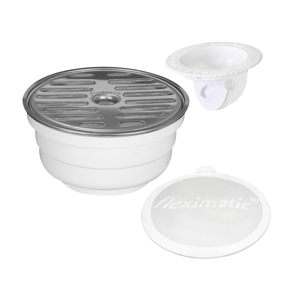 Fleximatic 2253 Coladera Universal con rejilla y bisel de acero ...