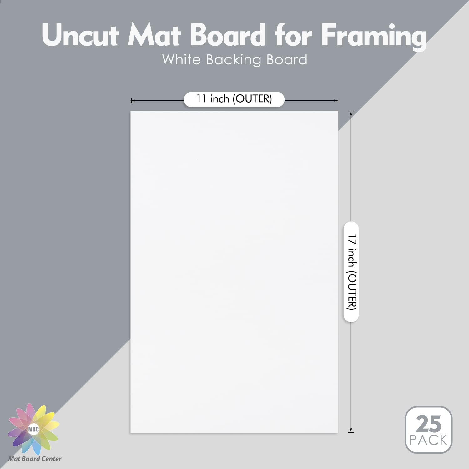 Mat Board Sheets Assorted 5 X 7 Color Mat Boards Bulk - American Frame ...