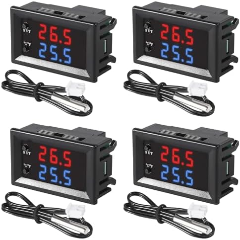 Amazon.com: 4pcs DC 12V Electronic Temperature Controller Programmable ...