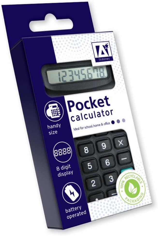 Casio SL-300SV, 8 Digit Pocket Calculator, Silver : Amazon.co.uk ...