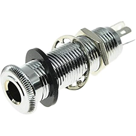 D2D Long Output Stereo Barrel Jack Plug Brass Socket For Bass Electric ...