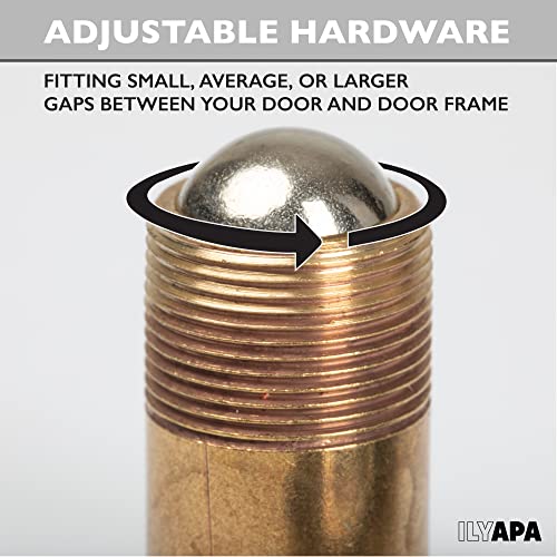 Snapklik.com : Ilyapa French Door Ball Catch - 2 Pack Satin Nickel ...