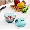 Amazon Brand - Solimo Plastic Compact Vegetable Chopper (350 ml, Green ...