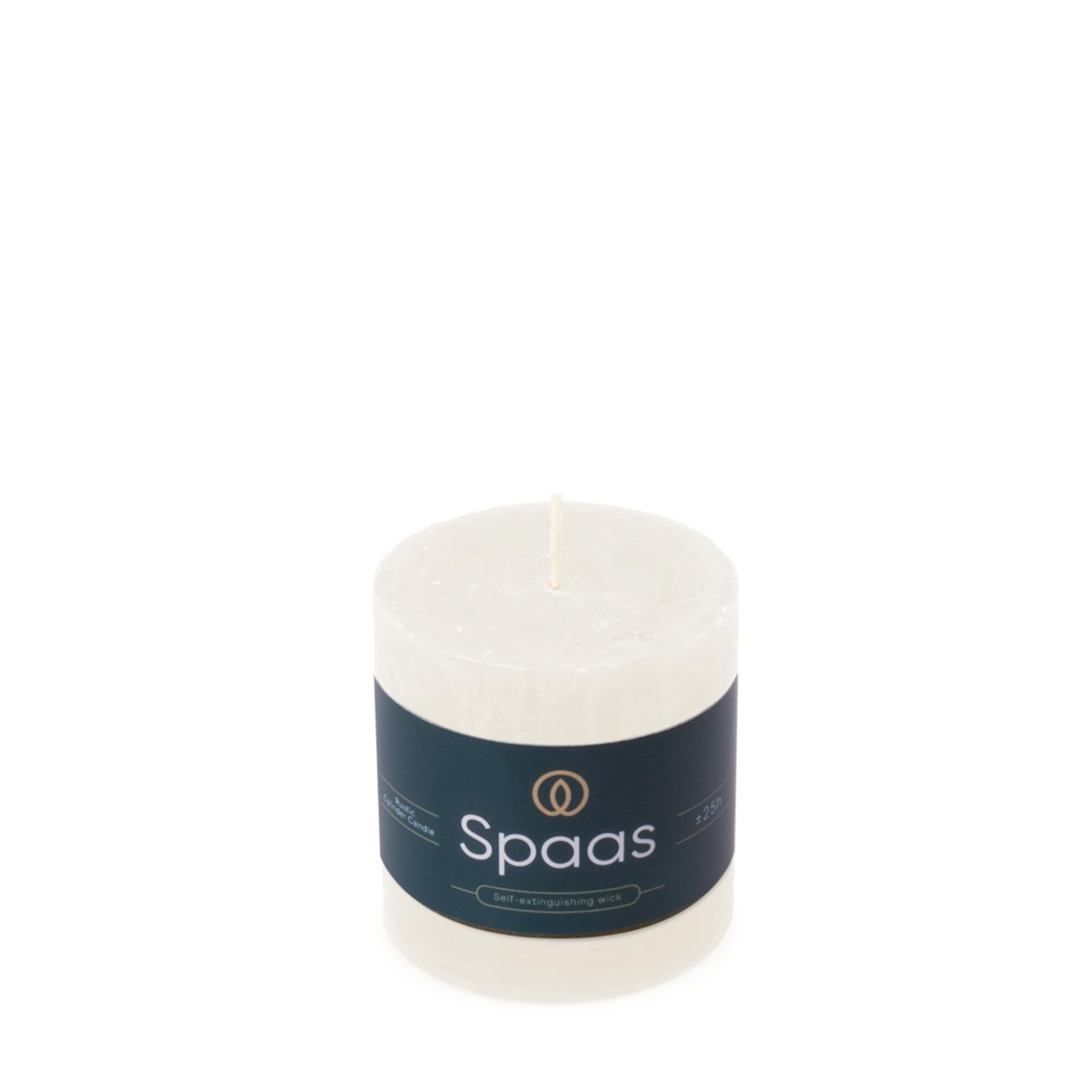 Spaas Rustic Pillar Candle 70/70 mm 25h, White : Amazon.co.uk: Home ...