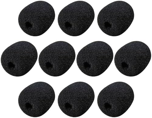 Amazon.com: HIYANCO 12 Pack Headset Microphone Windscreen Foam Cover ...
