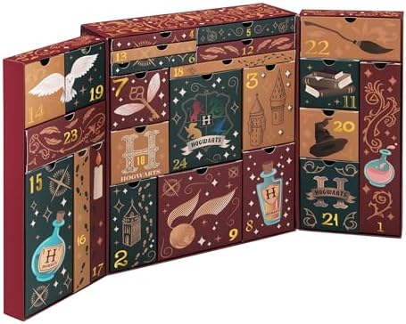 Amazon.com: Harry Potter Hogwarts 24 Day Premium Advent Calendar ...