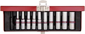 Amazon.com: KING TONY 2510SR 6-Points Deep Socket, 1/4-inch, Set of 10 ...