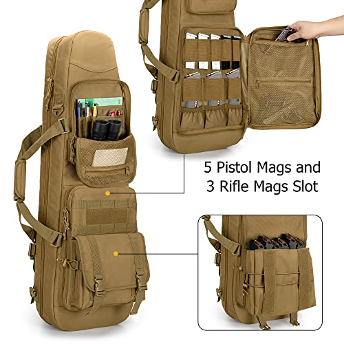 Snapklik.com : Long Soft Rifle Case For 36 Rifles, Tactical Double ...