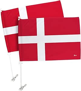Amazon.com: World Cup 2022 Denmark Car Flag 2 PCS Country Bandera Para ...