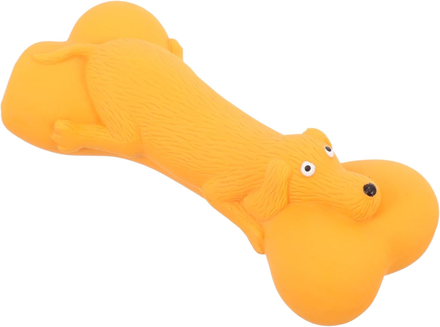 Pet Supplies : LOGOFUN Dog Squeaky Toy Bone Shaped Dog Chew Toys Latex ...
