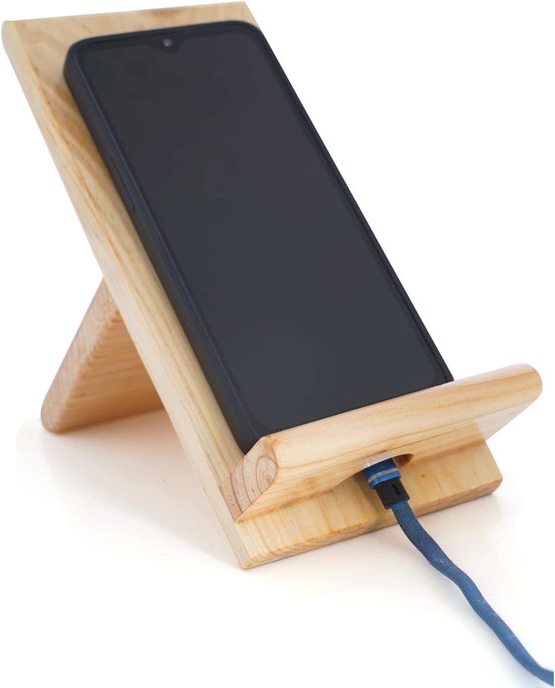 Wooden Mobile Stand – Wooden Portable Mobile Stand for Table – Cell ...