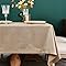 Amazon.com: NEWISHER Farmhouse Oval Hemstitch Border Tablecloth Neutral ...