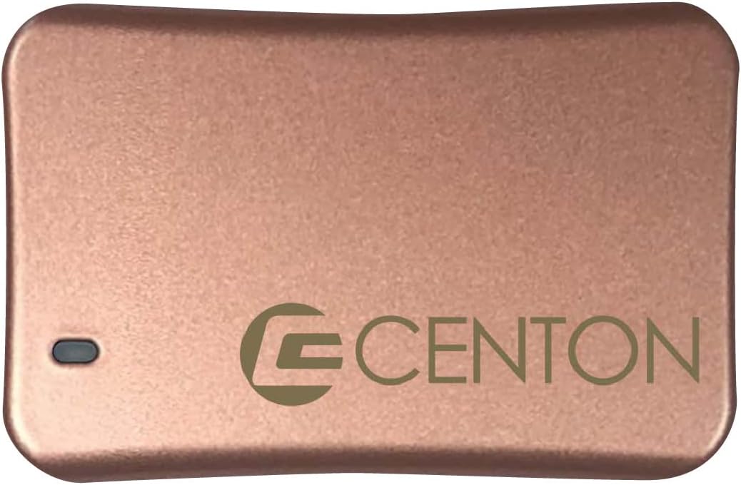 Amazon.com: Centon External SSD (Rose Gold Metallic), USB-C 3.2 Gen 2 ...