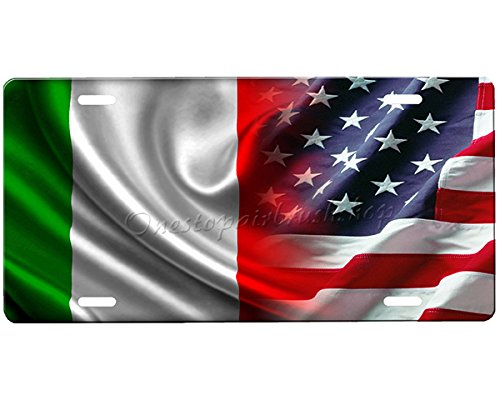 Italian And American Flags Together