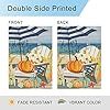 Amazon.com : DLZDN Fall Beach Garden Flag Thanksgiving Pumpkin Garden ...