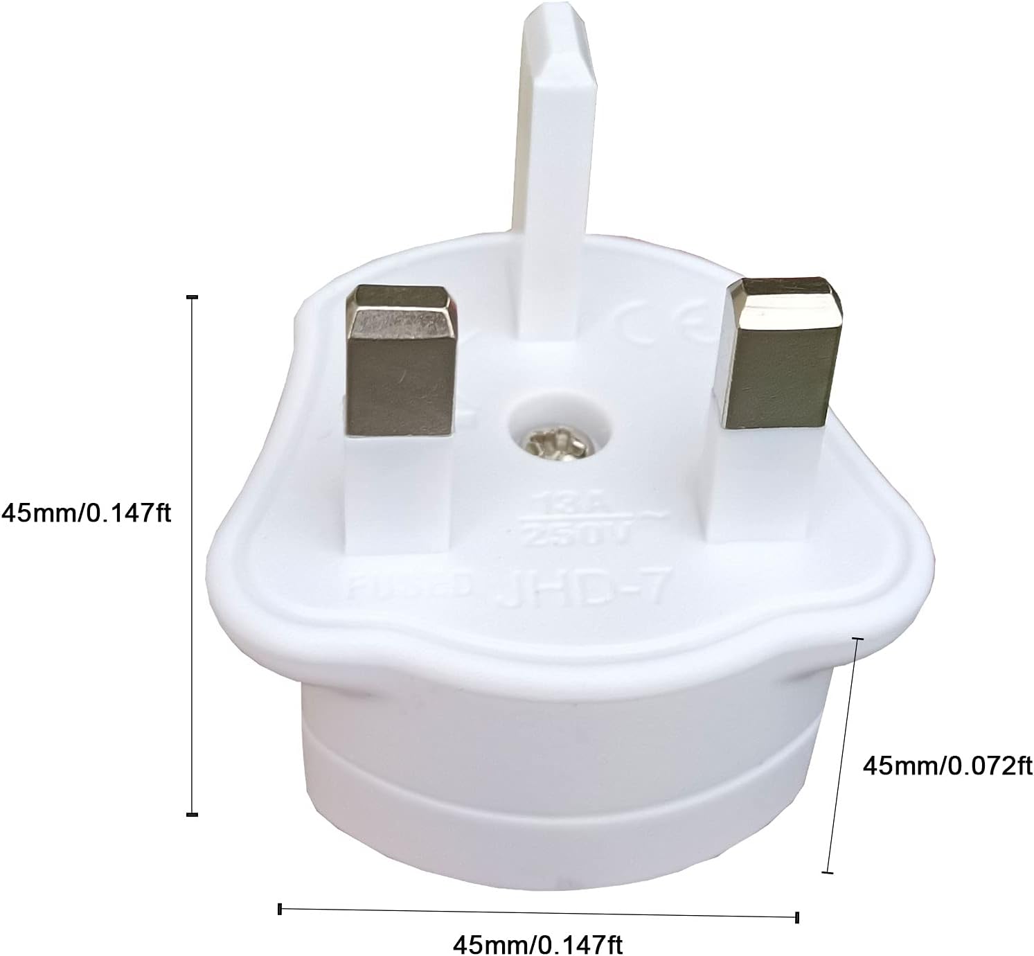 FAS1 2 To 3 Pin Uk Adaptor Electric Plug Compact Design & Lightweight ...
