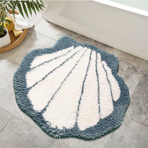 Amazon.com: Tinideya Seashell Rug Bathroom Rugs 2 ft Shell Bath Mat ...