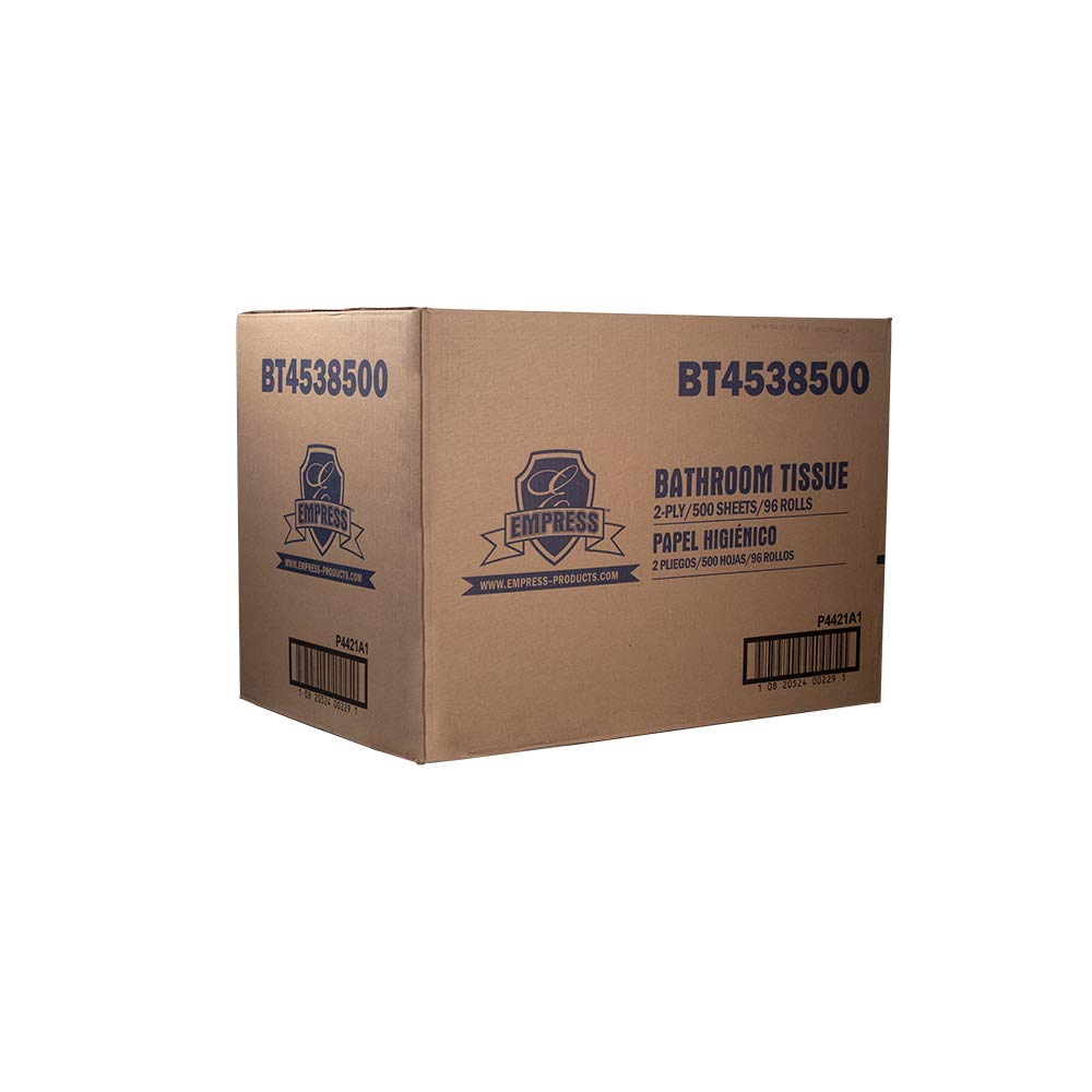 Amazon.com: Empress bath tissue, 2ply white, embossed, 500 sheets per ...