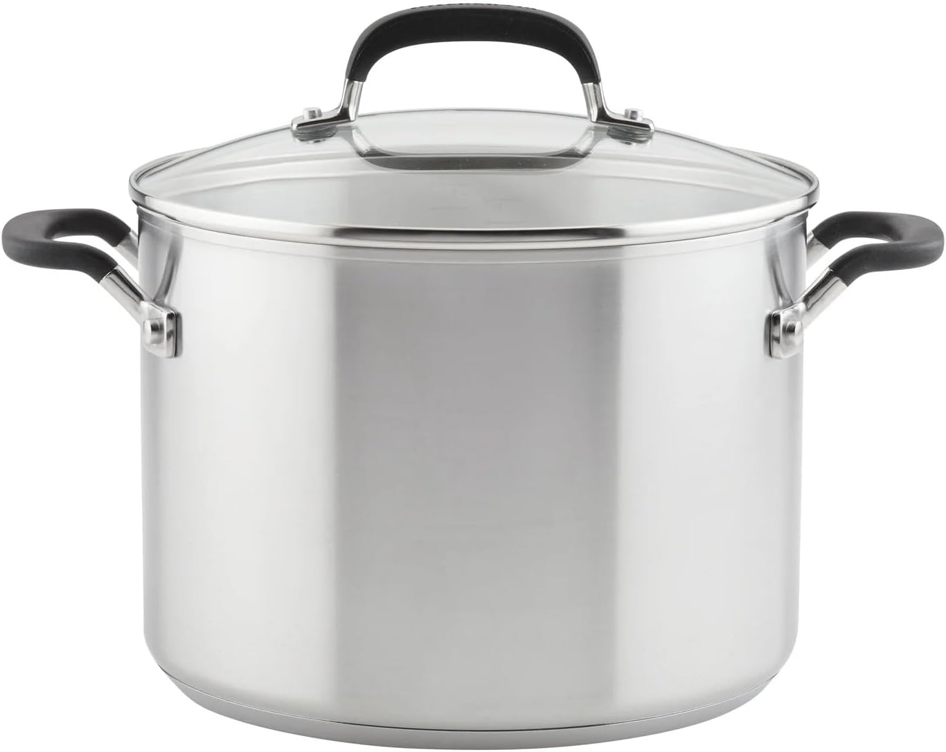 KitchenAid - Brushed Stainless Steel Stock Pot with Measuring Marks and ...