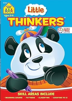 School Zone Little Thinkers Preschool Workbook: 32 Pages, Beginning ...