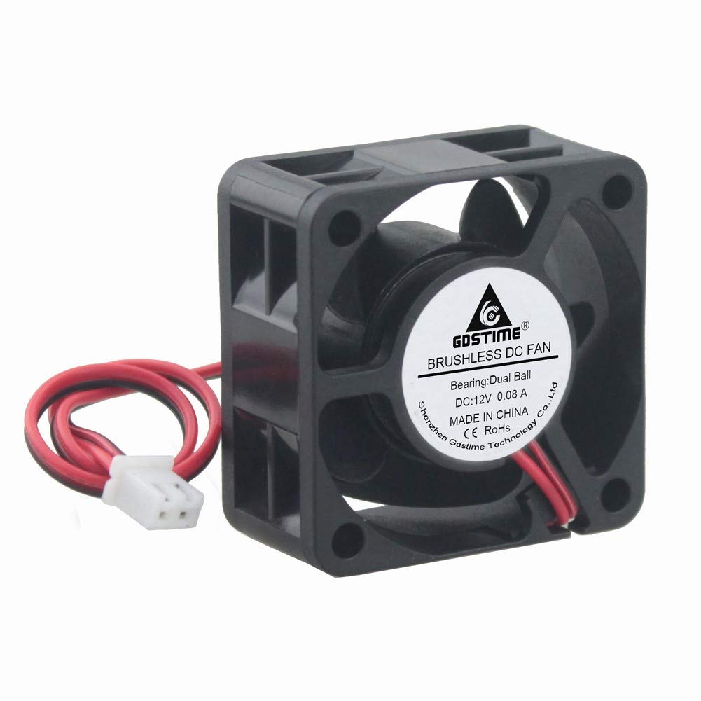 Amazon.com: GDSTIME 40mm x 40mm x 20mm Dual Ball Bearings 12V DC ...