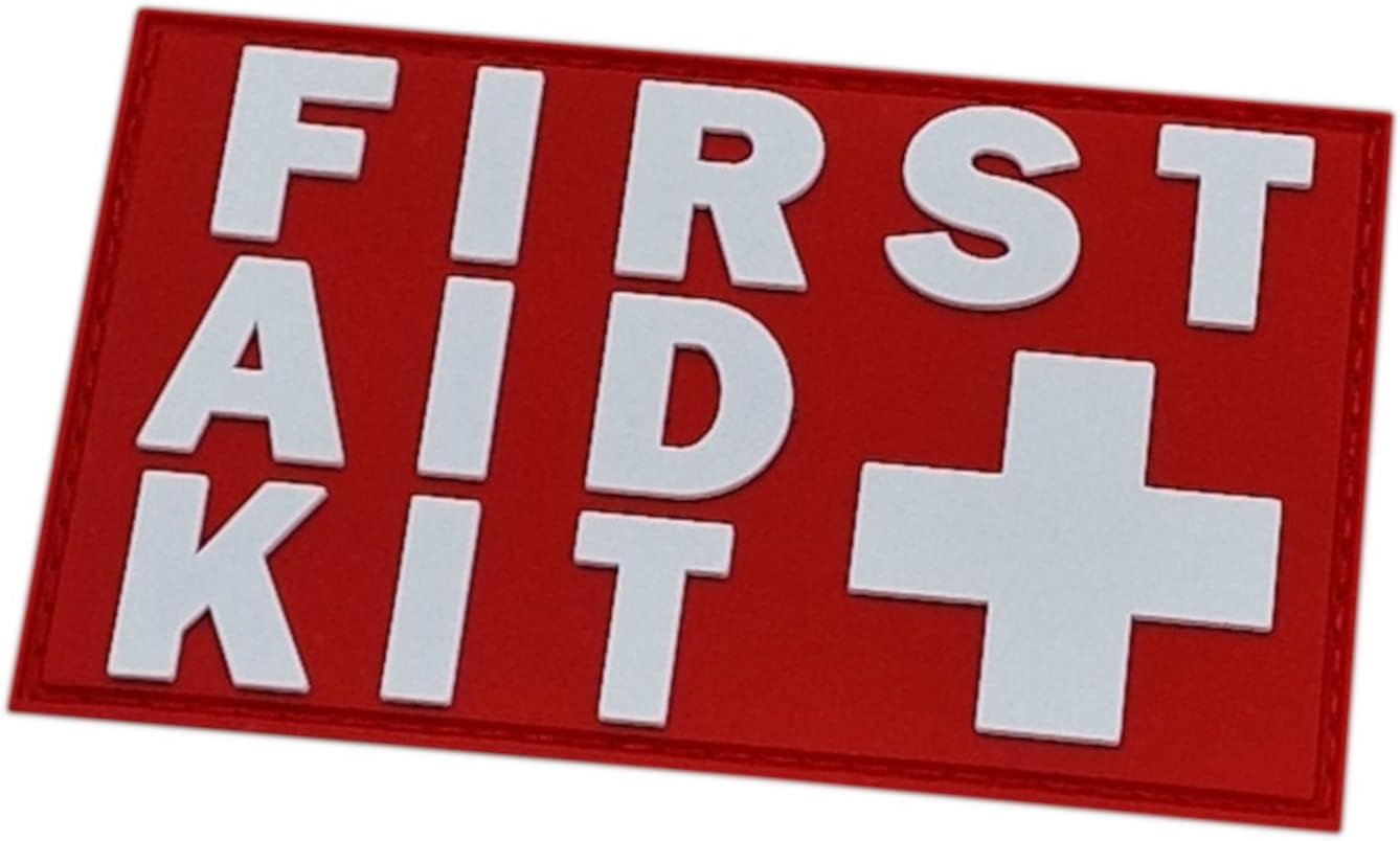 Amazon.com: First Aid Kit 2x3.25 White/Red IFAK Medic MED Trauma ...