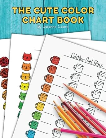 Amazon.com: The Cute Color Chart Book for Coloring Books and Artists ...