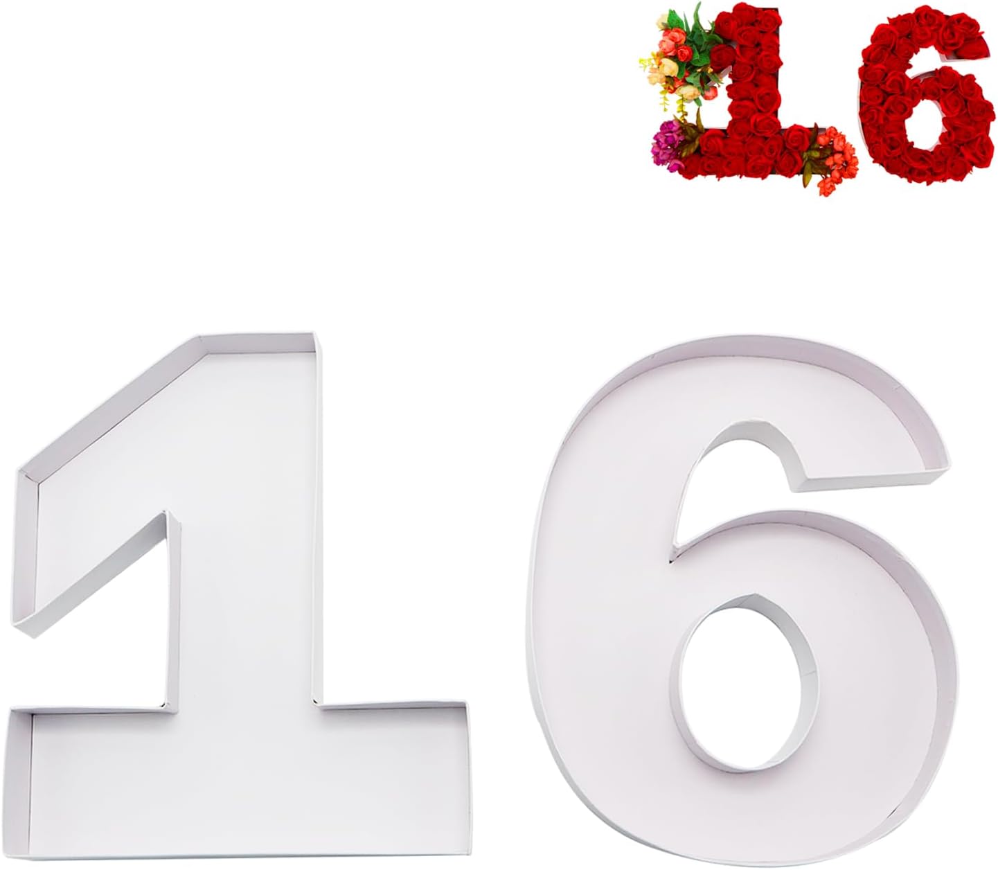 Amazon.com: Dylcypheria 12inch Cardboard Number Fillable Food Tray Box ...