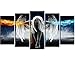 Amazon.com: Fire and Ice Water Angel Wall Art for Living Room, SZ 5 ...