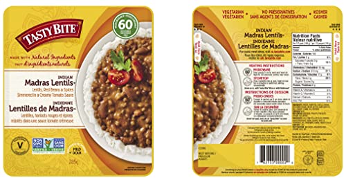 Tasty Bite Organic Madras Lentils, 10 Ounce, Ready to Eat, Microwavable ...