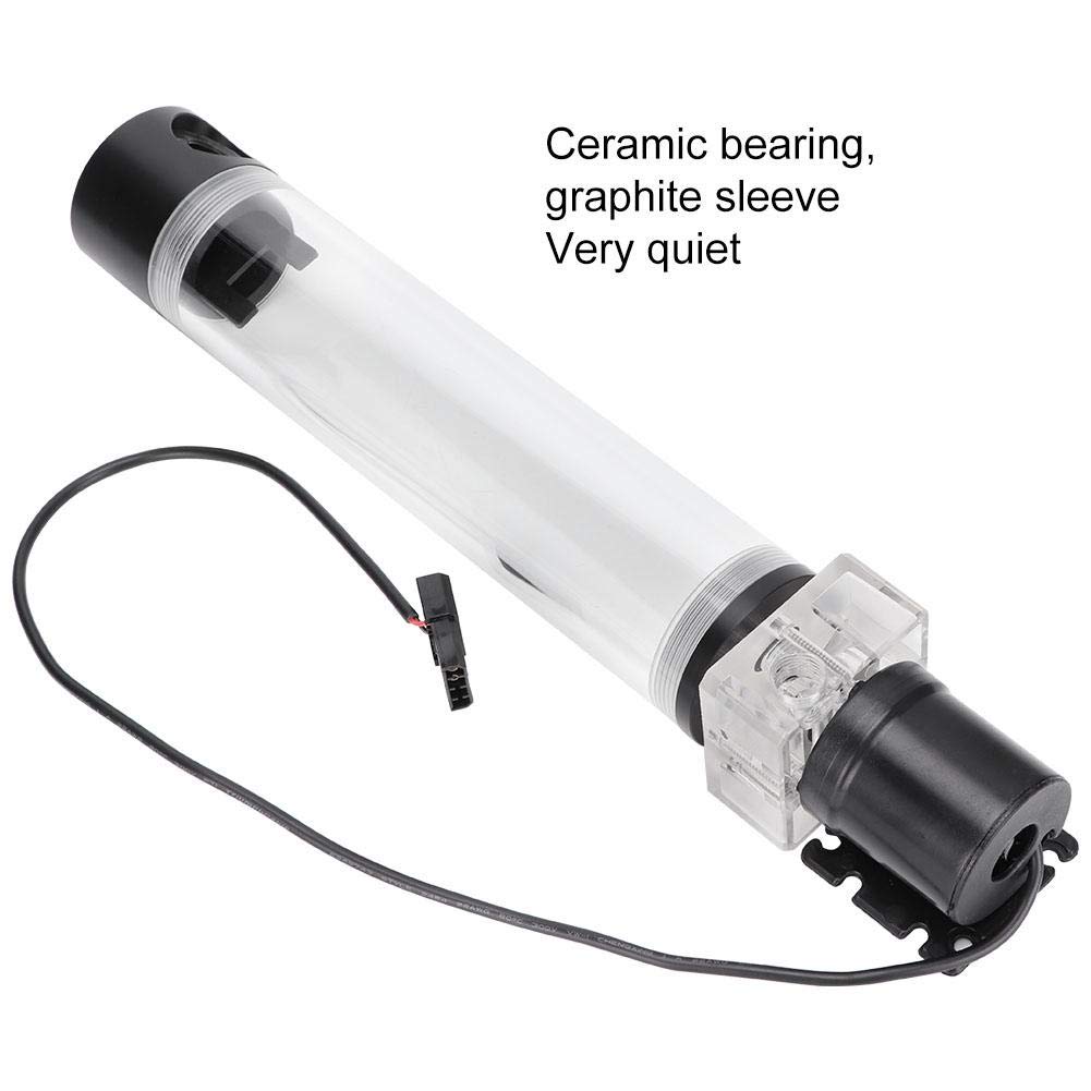 Buy 800L/H 19W 12V CPU Cooling Cylinder Pump Water Cooling Tank Kit ...