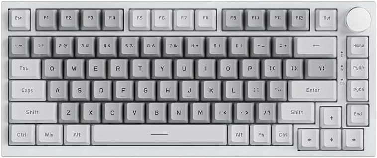 Amazon.com: YUNZII B75 Mechanical Keyboard,75% Layout with Knob,Hot ...