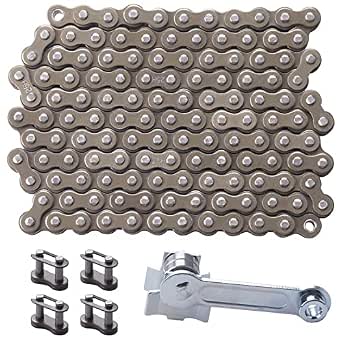CNCMOTOK 25 Roller Chain 132 Link+ Razor MX500 MX650 Chain Tensioner ...