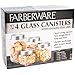 Amazon.com: Farberware Set of 4 Variety Size Glass Canister Food ...