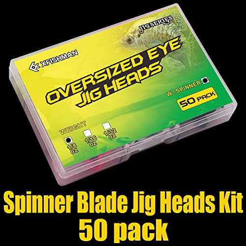 XFISHMAN Crappie Jigs Heads Kit for Panfish Anglers