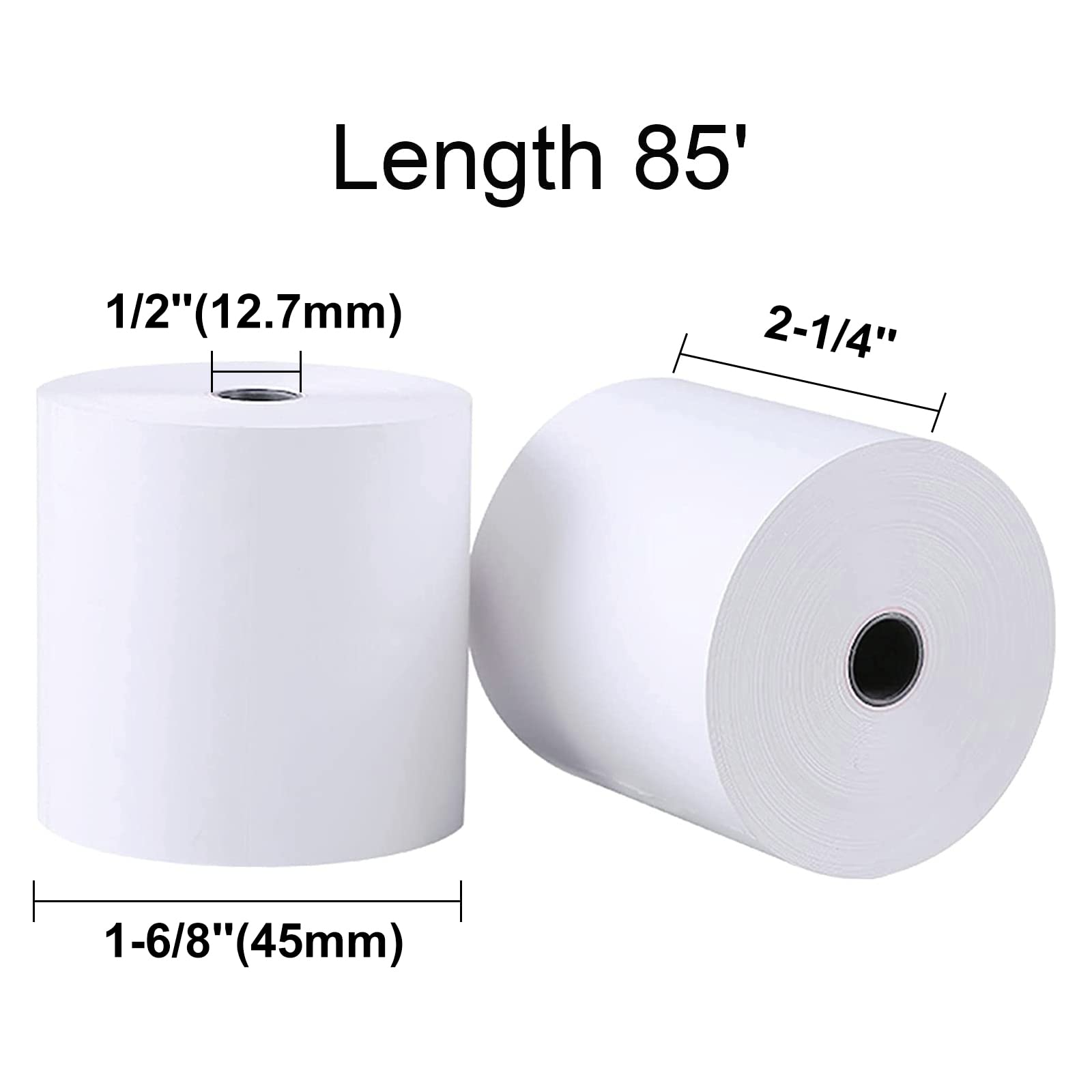 Snapklik.com : LabelMore 2-1/4 X 85 Thermal Paper Tape Cash Receipt ...