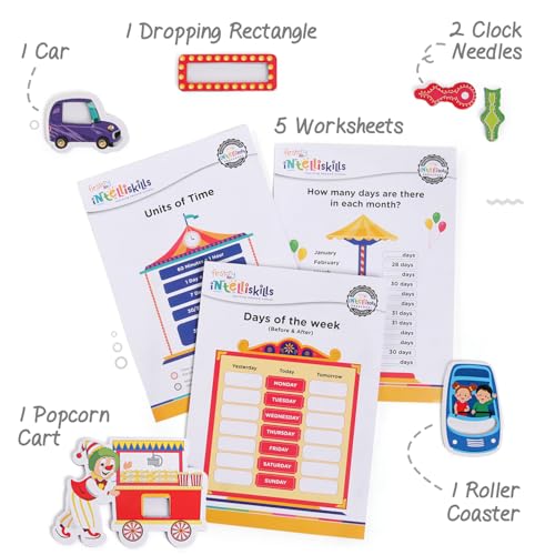 FIRSTCRY INTELLISKILLS Premium 7In1 Multifunctional Magnetic Calendar ...