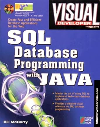 Visual Developer Sql and Java Database Programming: Creating Fast ...